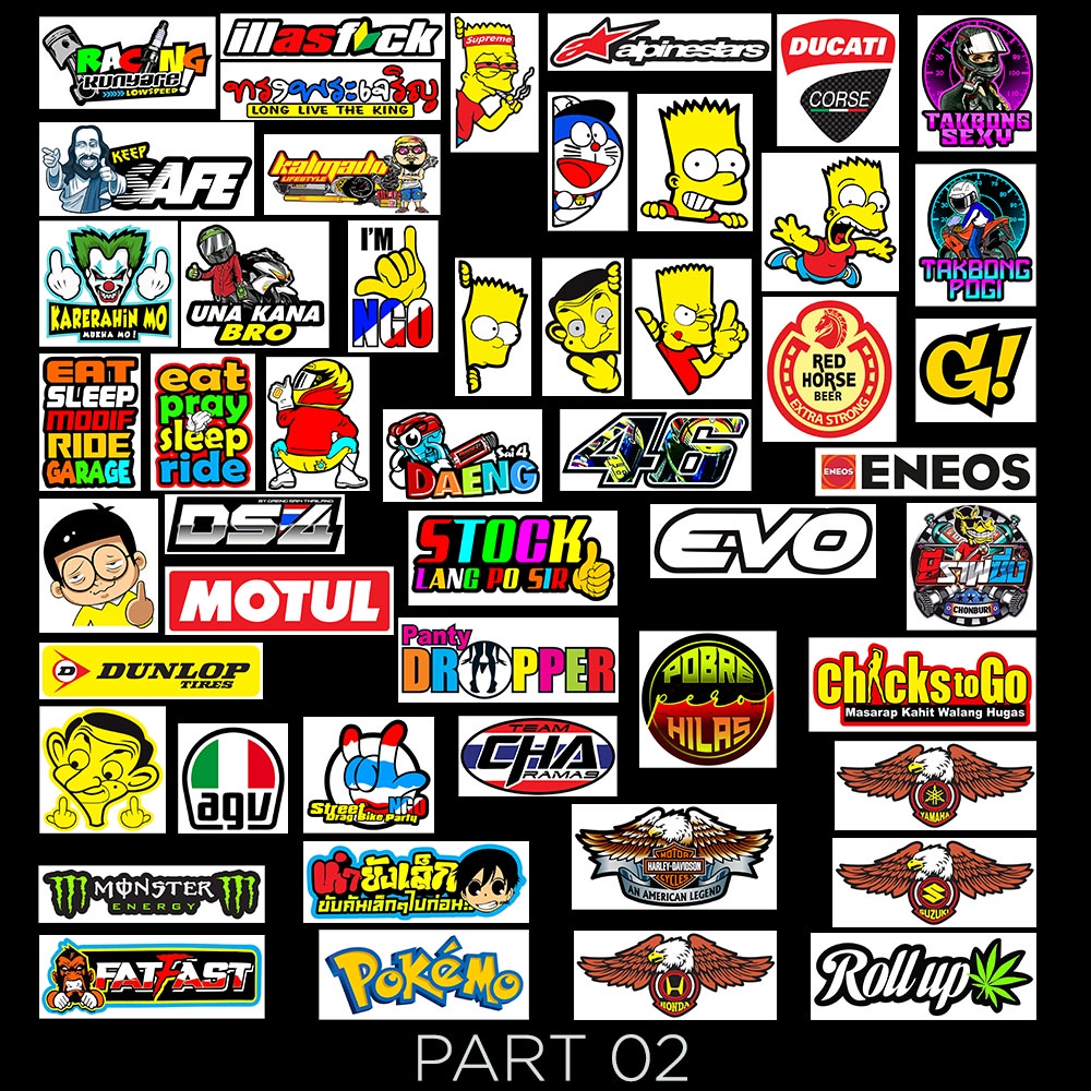 Thai Sticker High Quality Vinyl Laminated Part 02 | Shopee Philippines