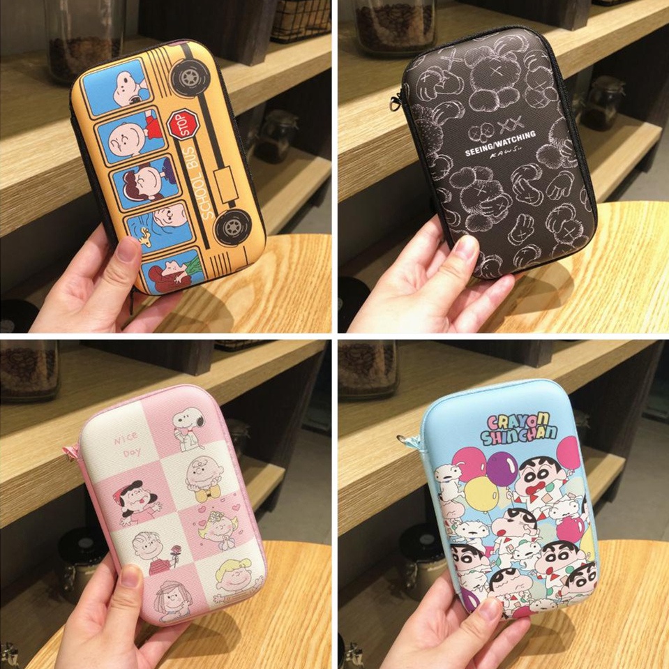 Cute Kaws Crayon Shin-Chan Electronic Organizer Travel Bag Waterproof ...