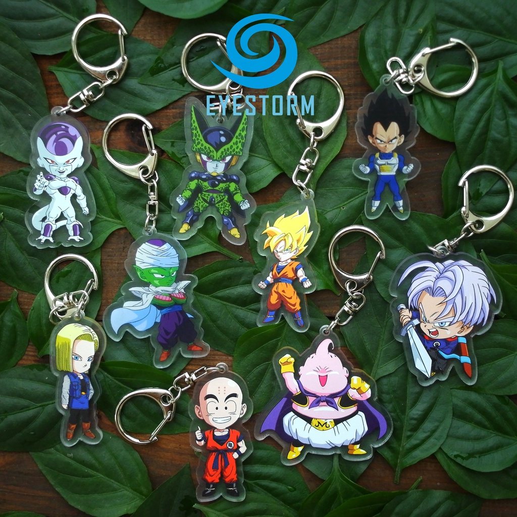 Dragonball Z Keychain - Dragon Ball - Goku, Picolo, Krillin,Vegeta ...