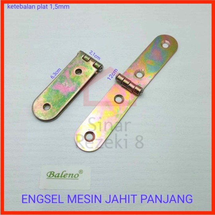 MESIN Long Brass Sewing Machine Hinges / Flap Hinges Antique Folding ...