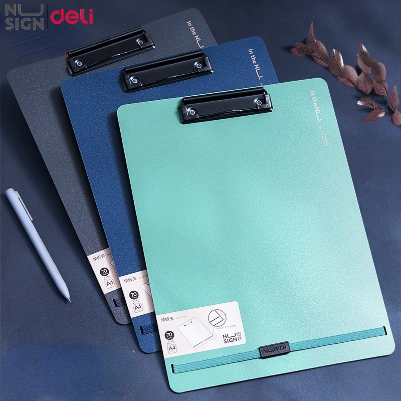 Nusign by Deli A4 Clipboard Student Writing Pad Office School Supplies NS179 | Shopee Philippines