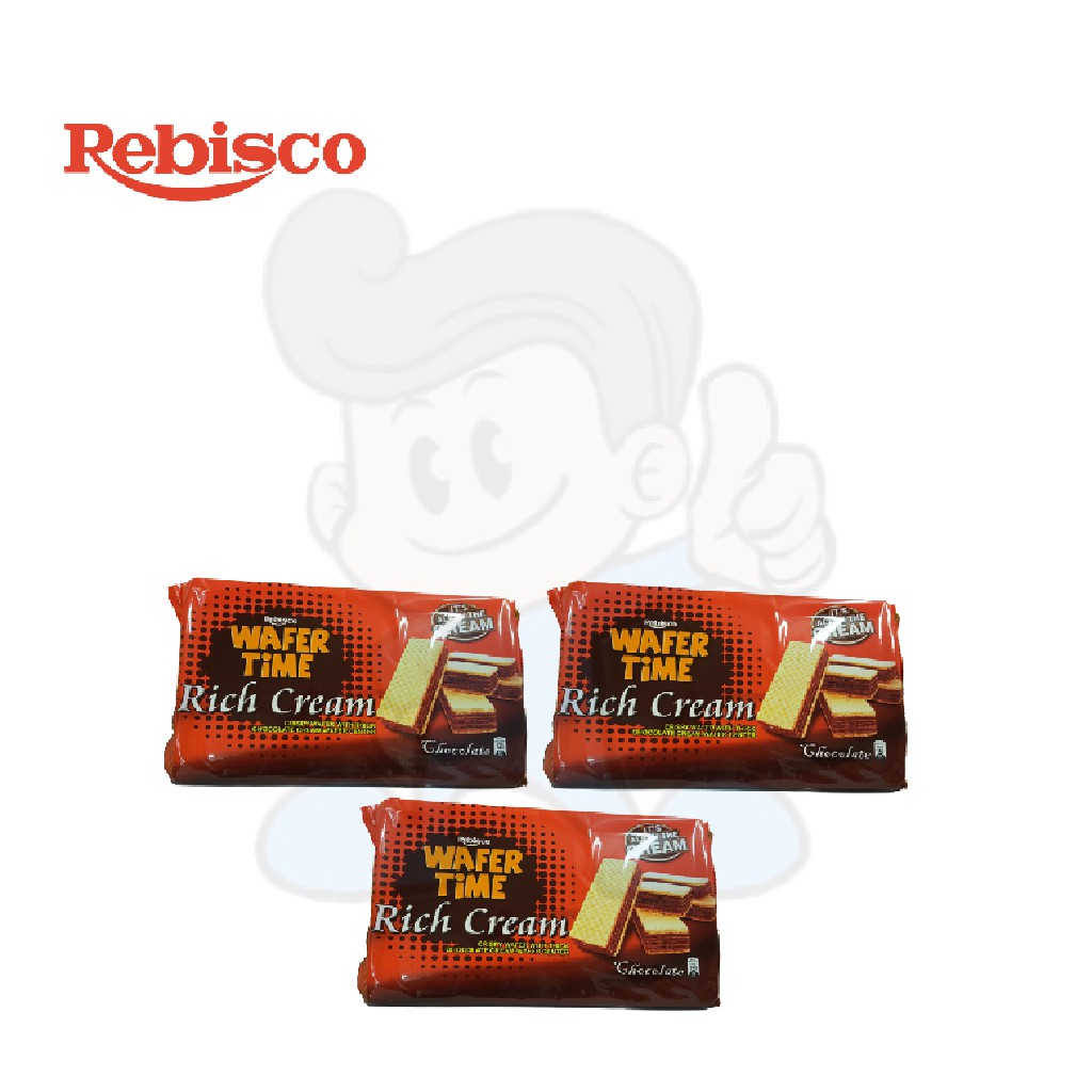Rebisco Wafer Time Chocolate (3 x 270 g) | Shopee Philippines