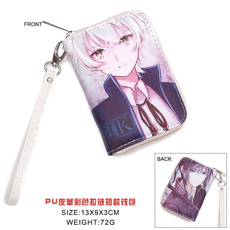Anime K Isana Yashiro Short Wallet Yatogami Kurou Anime Coin Purse ...