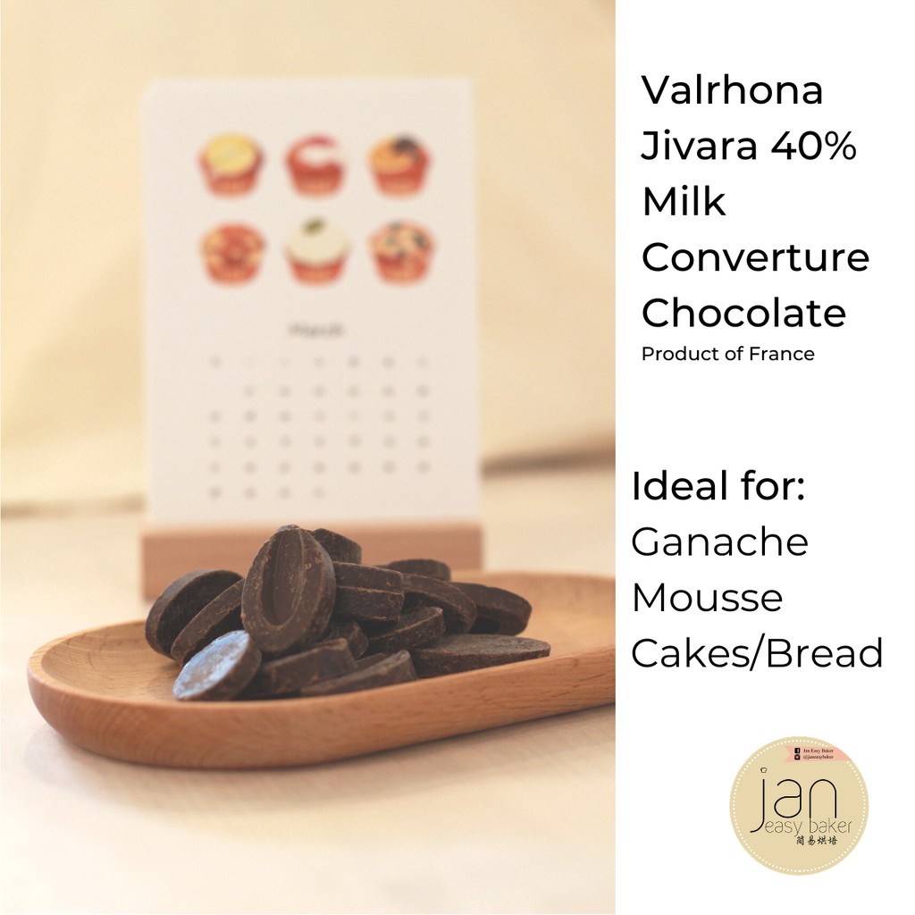 Valrhona Jivara 40% Lait Milk/Milk Chocolate 500G (Import from France ...