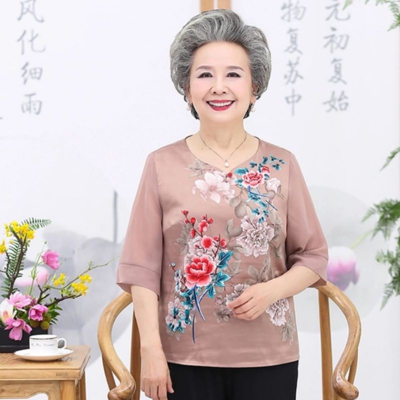0001 LONGEVITY CNY BLOUSE (Clothes Only) | Shopee Philippines