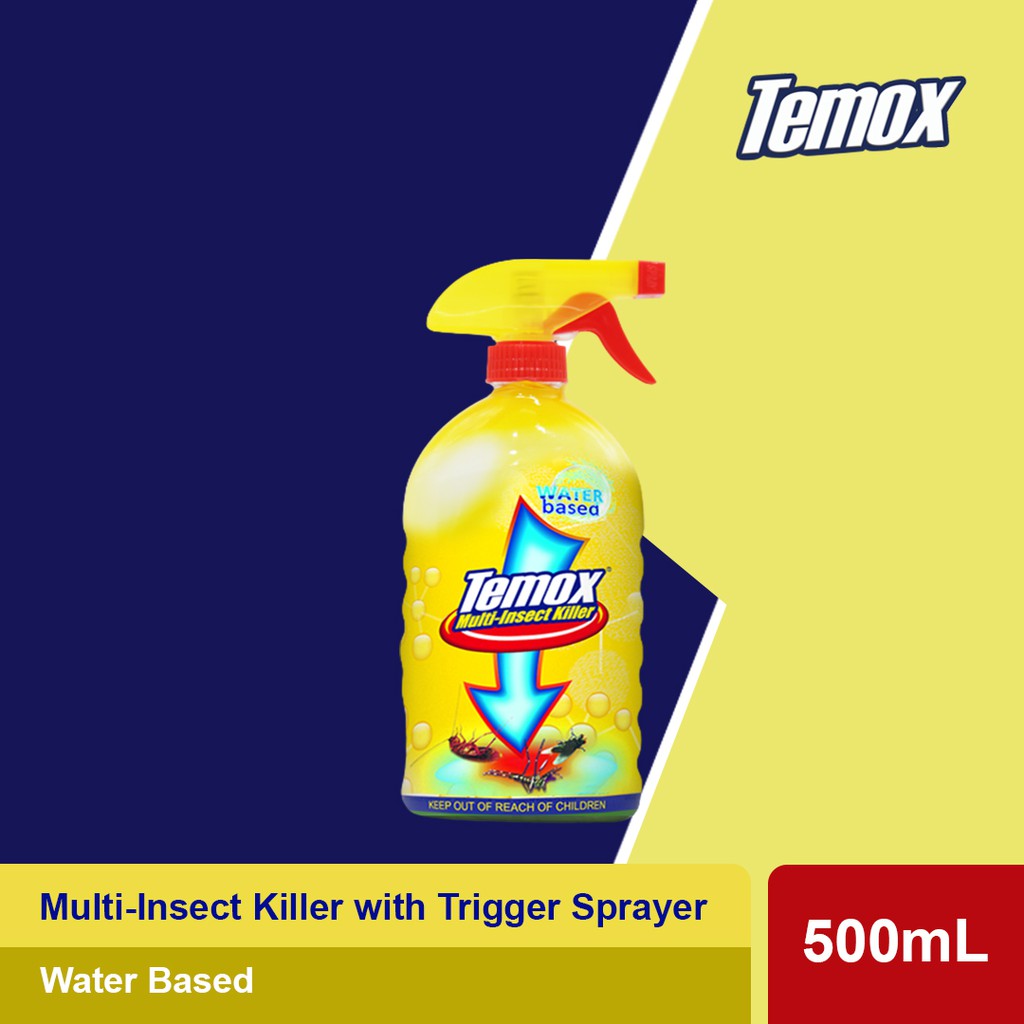 Temox Multi-Insect Killer Water Based 500ml Trigger Spray | Shopee ...