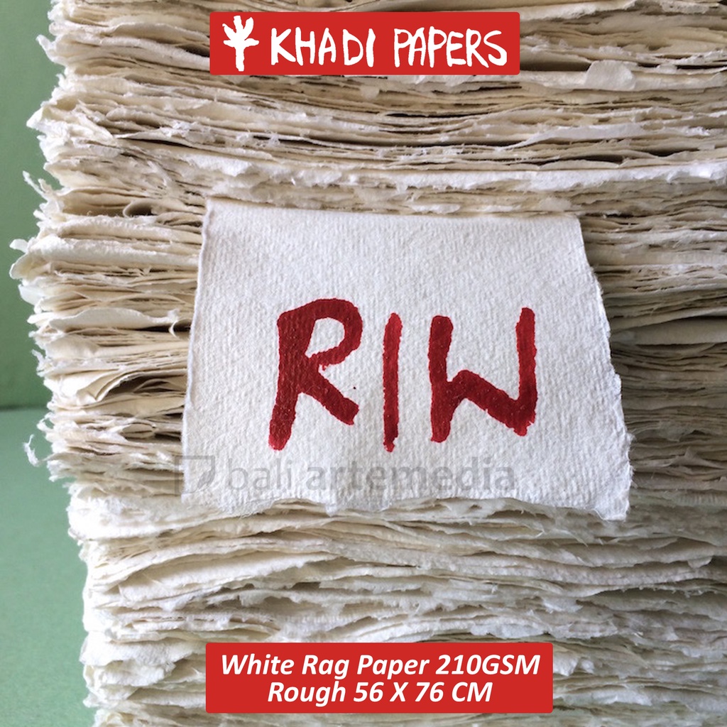 Khadi White Rag Papers 210gsm/320gsm/640gsm (56X76Cm) | Shopee Philippines