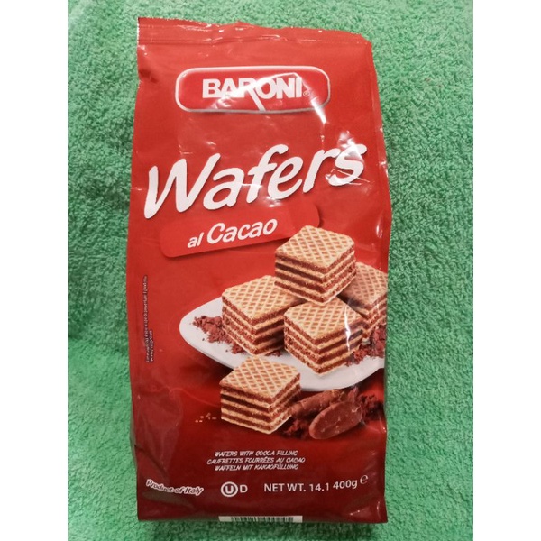 BARONI HAZELNUT/COCOA WAFER 400 GRAMS IMPORTED | Shopee Philippines