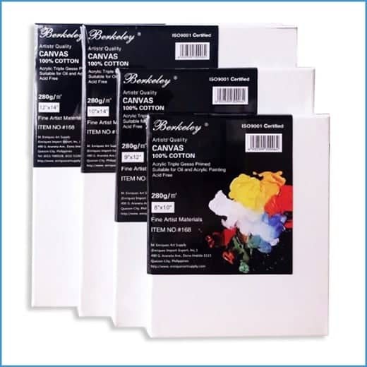 BERKELEY Stretched Canvas (Panel Board, Painting, Paint, Stretch Fabric ...