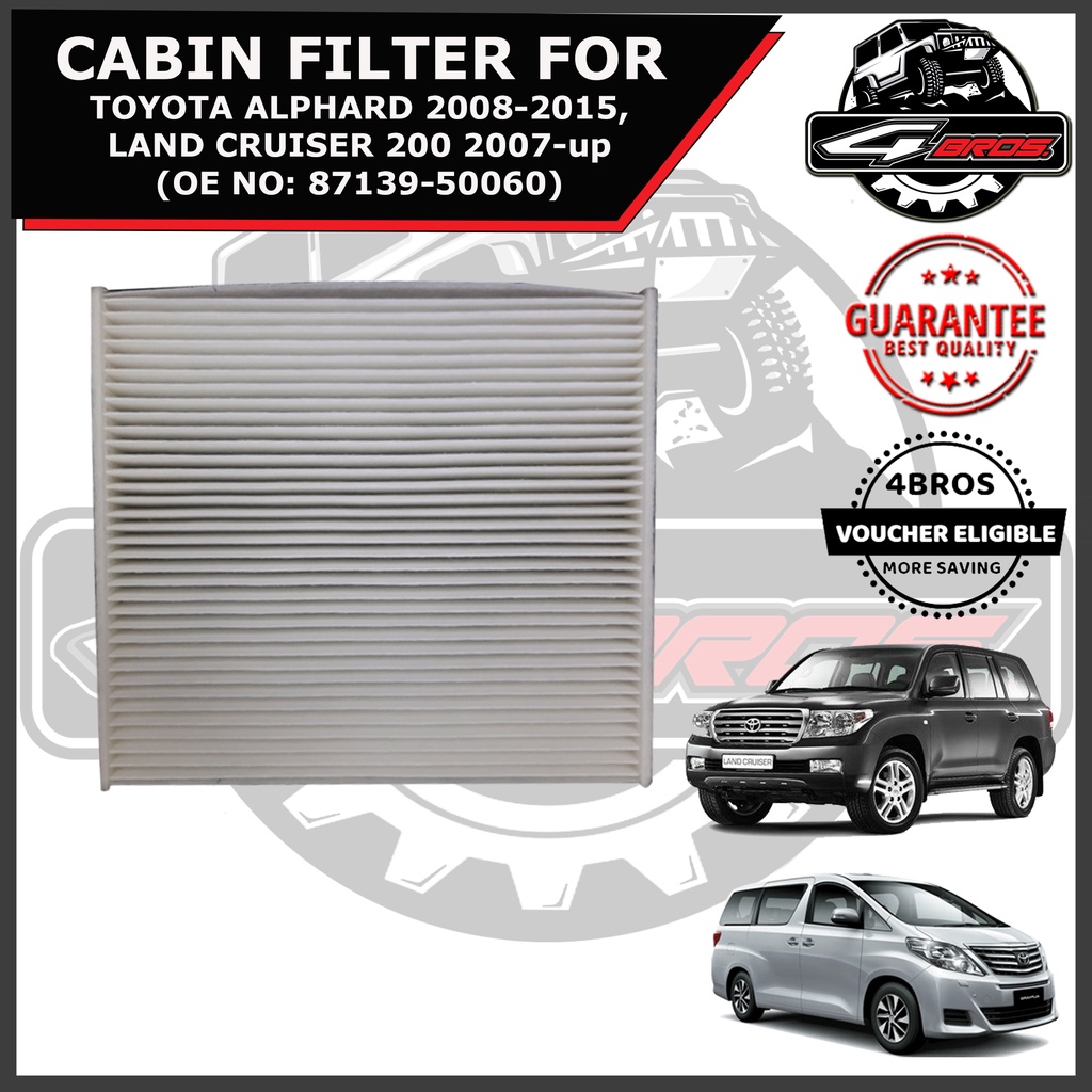 CABIN FILTER For TOYOTA Alphard 2008-2015, Land Cruiser 200 2007-up ...