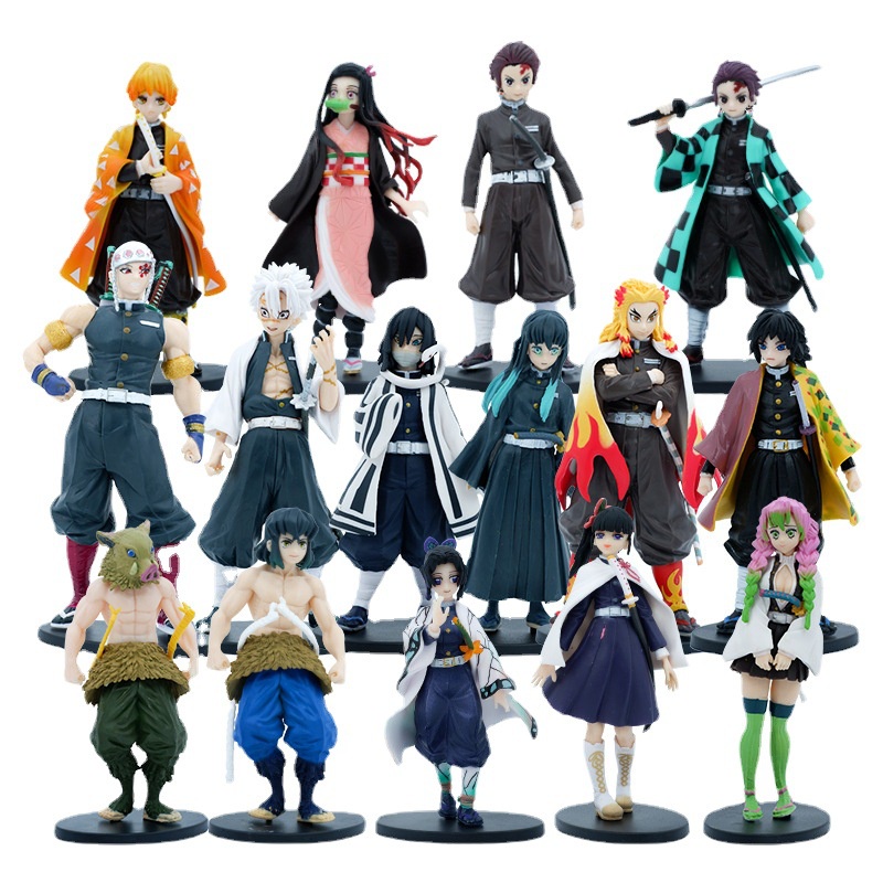 18cm Demon Slayer anime figure Nezuko tanjiro Rengoko decoration ...