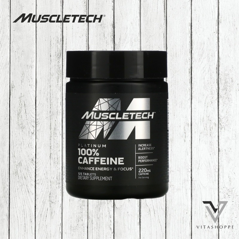 Muscletech Platinum 100% Caffeine 220mg, 125 Tablets best by dec/2026 ...