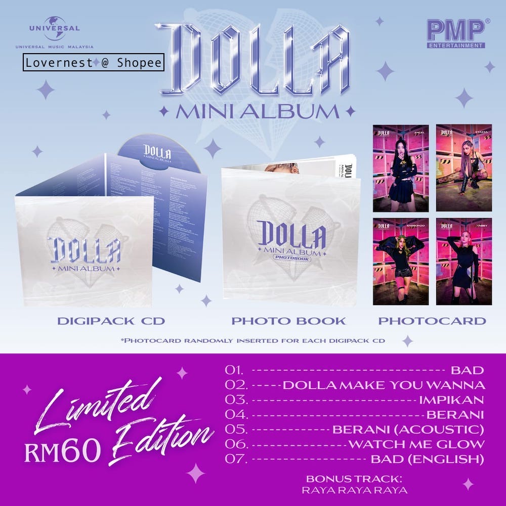 DOLLA Mini Album Digipack CD + Photo Book + Photocard - Dolla Make You ...