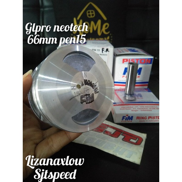 Piston fim glpro neotech 63,5 64 64,5 65 65,5 66 66,5 pen15 megapro pro ...