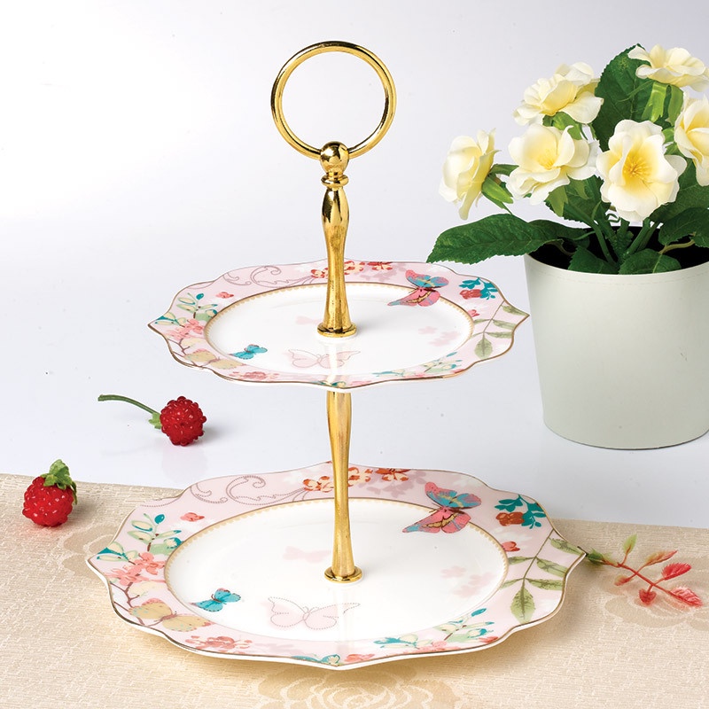 High-quality enameled ceramic cake tray with Japanese patterns | Shopee ...