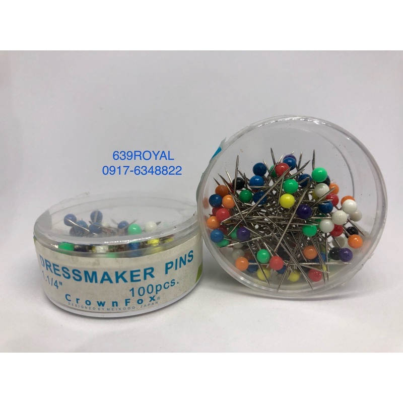 Crown Fox pins with head 100s Round | Shopee Philippines