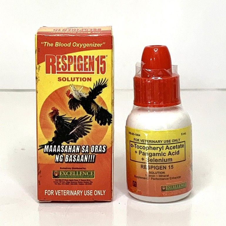 [FCR AGRIVET] Respigen 15 Drops 5ml - Excellence Gamefowl | Shopee ...