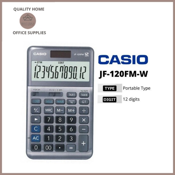CasioJF-120FM-W The Standard for Business |OFFICE| Calculators calculator for business 100% ...