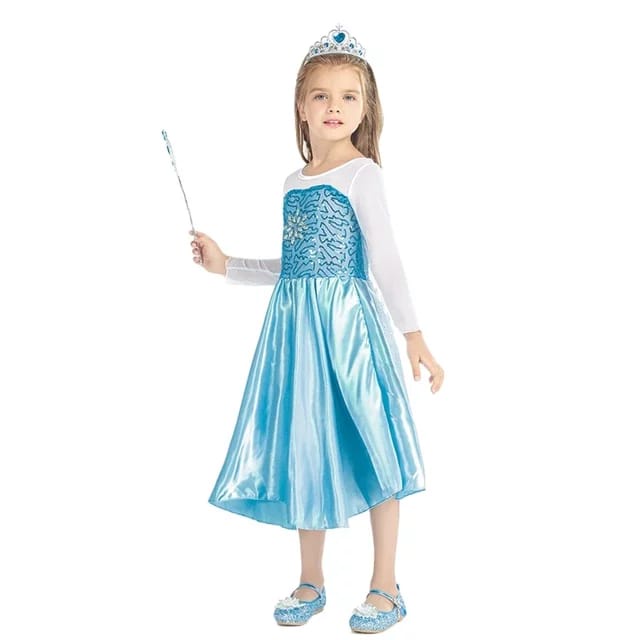 Elsa FROZEN Dress Costume Code BX1699 | Shopee Philippines