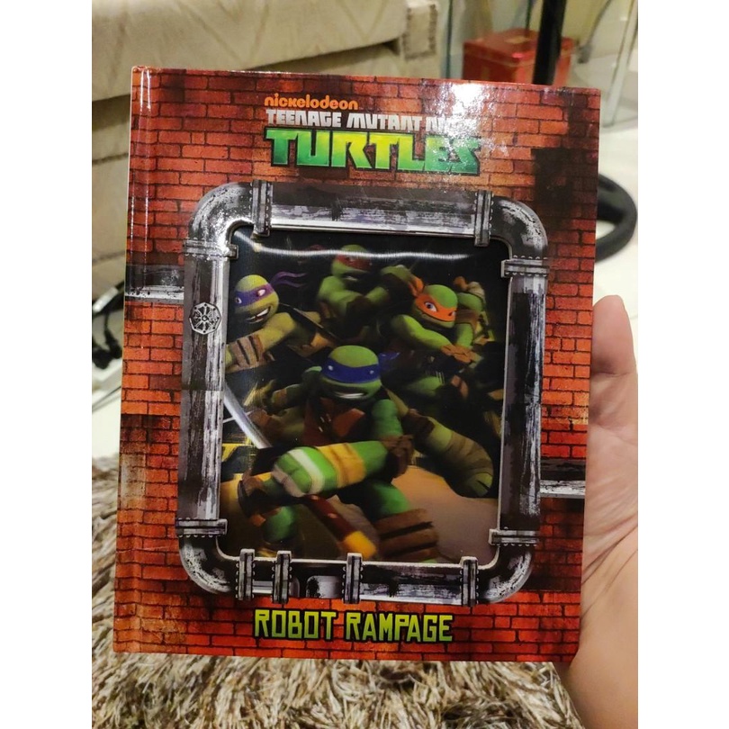 Teenage mutant ninja turtles book robot rampage Nickelodeon | Shopee ...