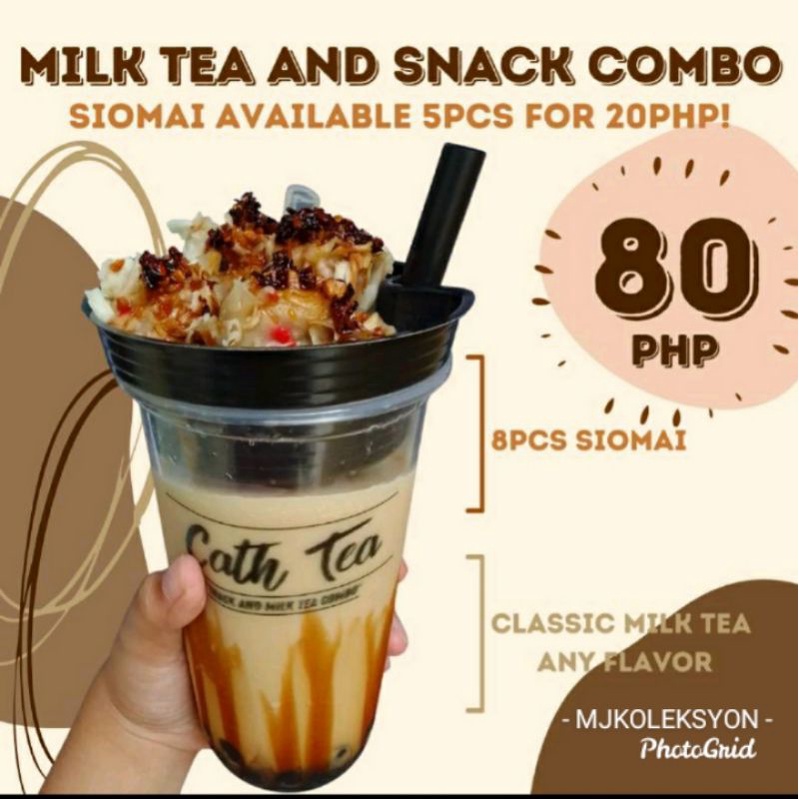 50pcs Milktea Snack on Top Cup Set with Cup and Straw Included | Shopee ...