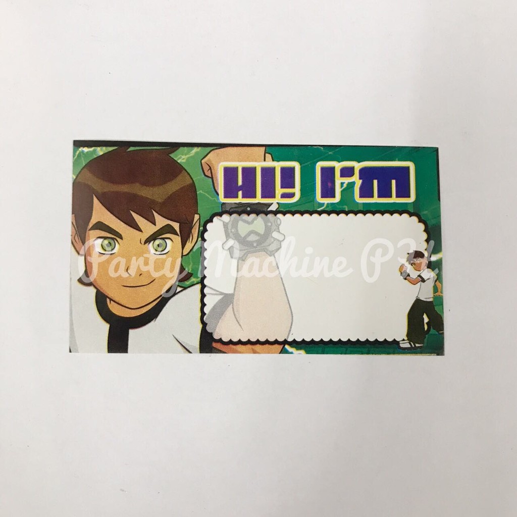 6pcs Ben10 Party Name Tag | Shopee Philippines