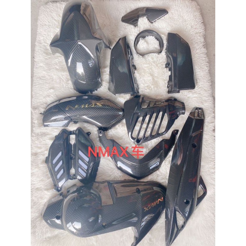 N-MAX 155 BODY PARTS COVER CARBON GLOSSY12pcs | Shopee Philippines