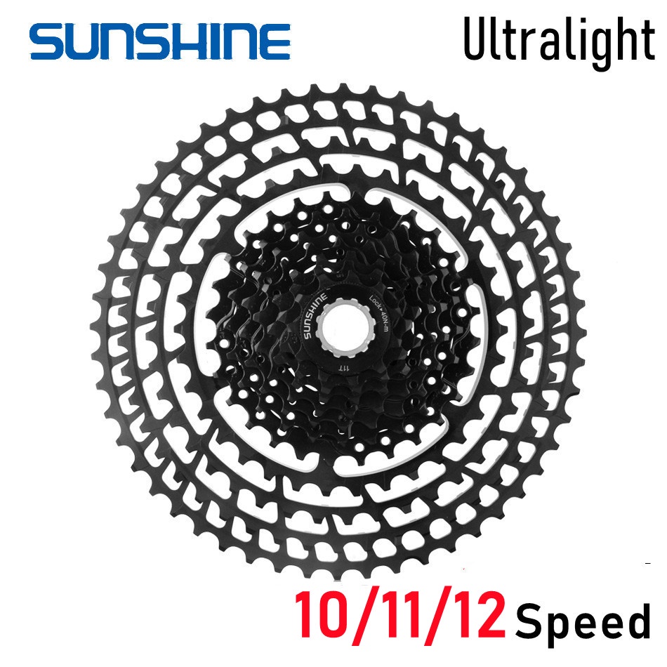 SUNSHINE Ultralight MTB Cassette HG 10/11/12 Speed 11-46/50/52T ...