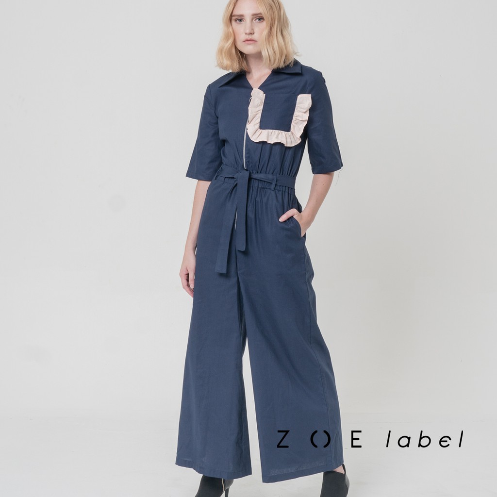 Zoe Label Thalia Jumpsuit Navy(MINUS Strap) | Shopee Philippines