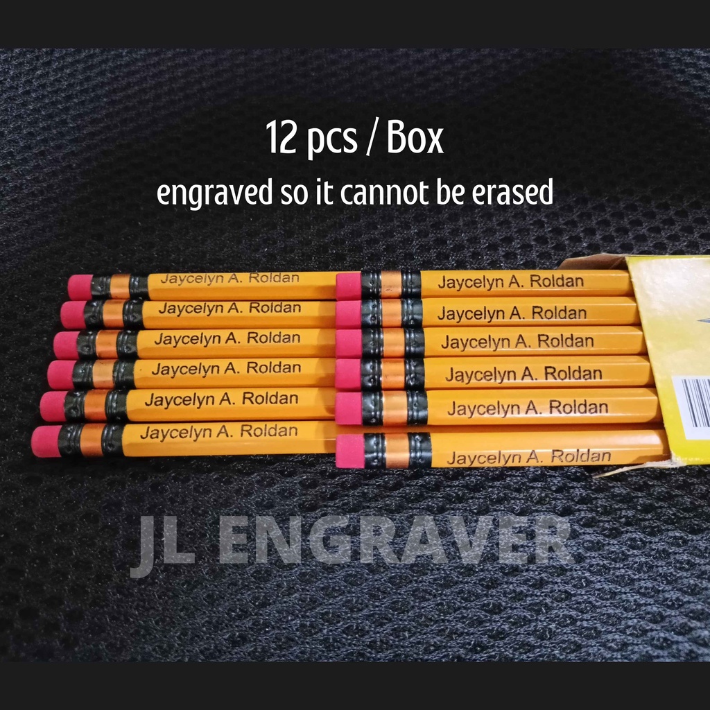 Personalize Pencil ORIGINAL Mongol #2 Engrave Names Writing Material ...
