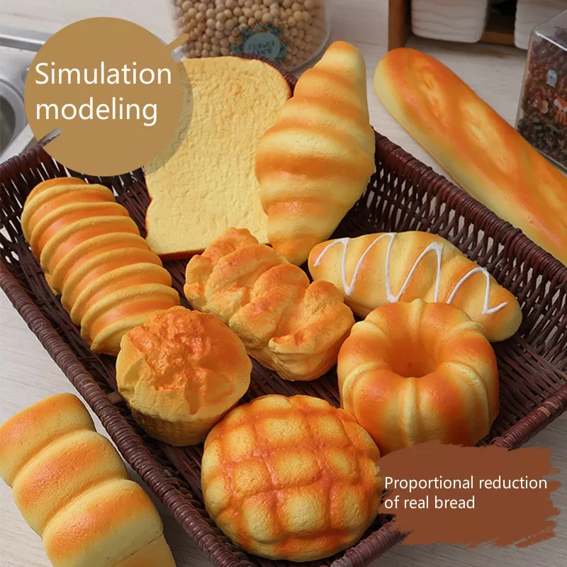 Decompression Toy Delicious Squishy Creative Bread Toys Relieve Stress ...