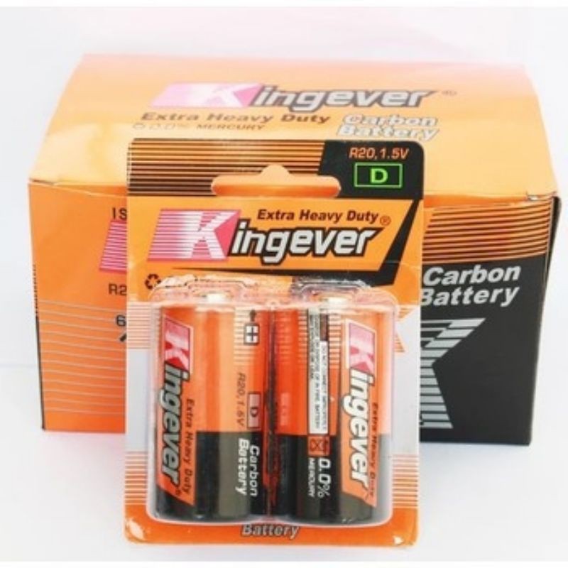 1Box/12Pcs Kingever Extra Heavy Duty Battery D COD | Shopee Philippines