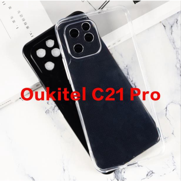 TPU Soft Gel Back Case For Oukitel C21 Pro 6.39" Case Pudding Case ...