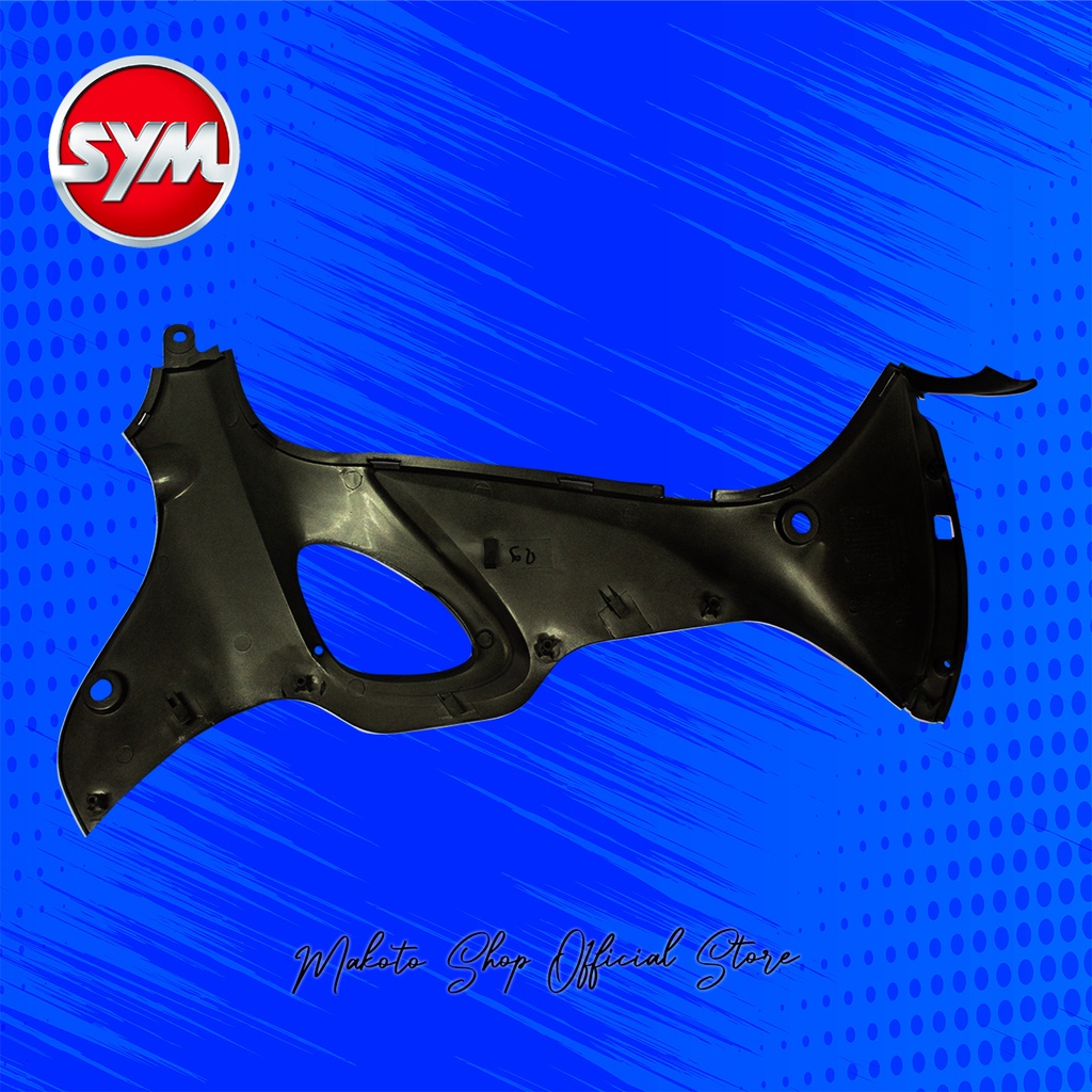 MAIN PIPE COVER SYM LEFT SIDE BONUSX/BONUS110 (GLOSSY BLACK) | Shopee ...