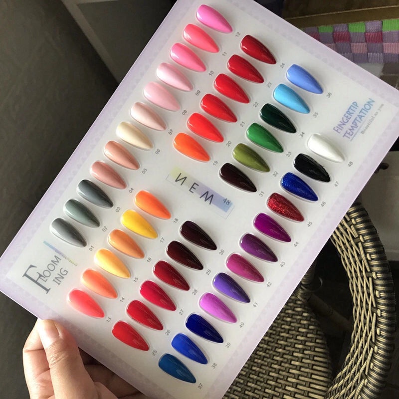 Nail Beauty Color Swatches High-End Vertical Color Card Board Display ...