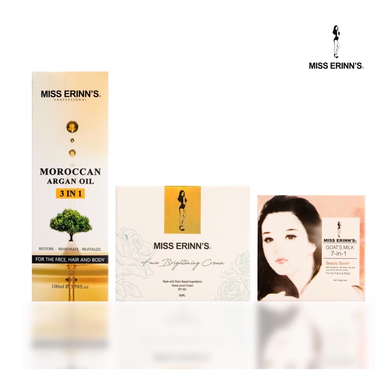 MISS ERINN’S Face Whitening Glass Skin (Set of 3) | Shopee Philippines