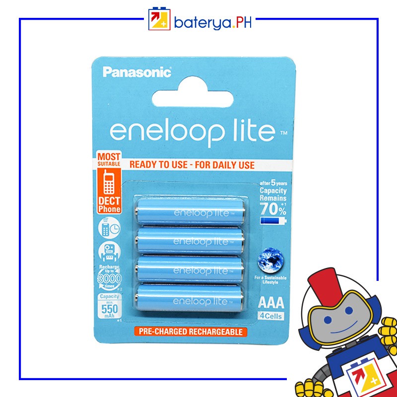 Eneloop Lite AAA Rechargeable BK-4LCCE 1.2V 600mAh NiMH Manufacturing ...