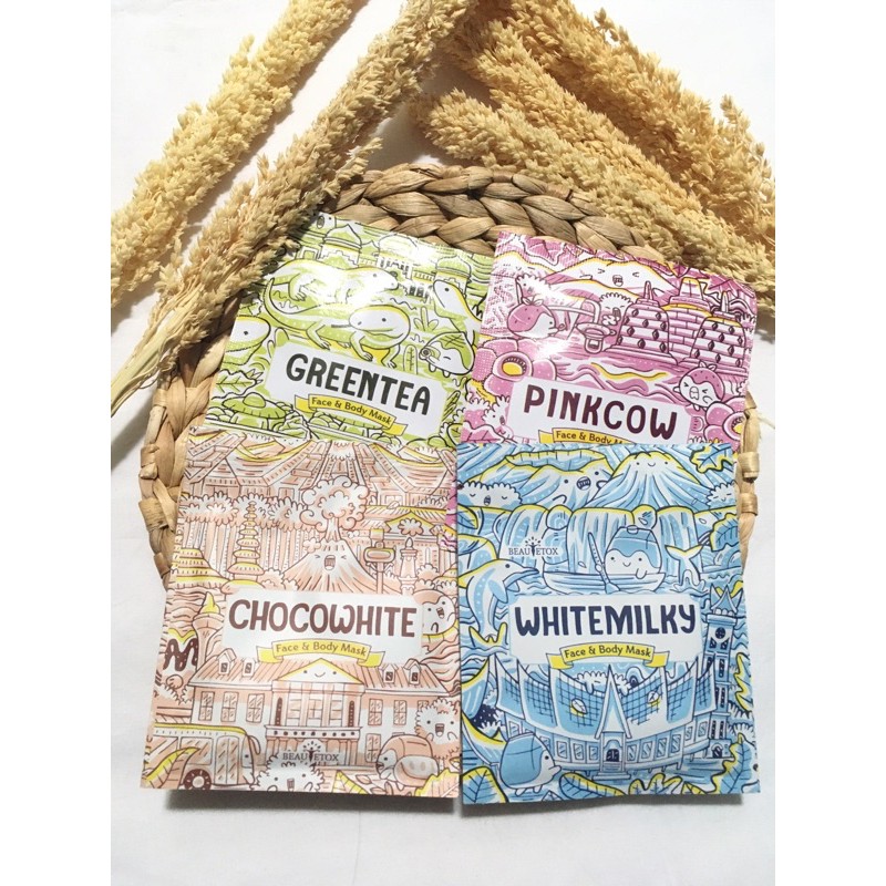 Organic Beautetox Chocowhite Pinkcow Whitemilky Greentea The3angle ...