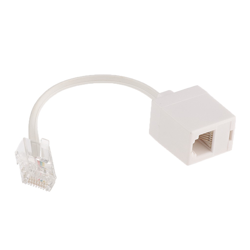 Telephone Phone Extension Cord Line Jack RJ45 to RJ11 | Shopee Philippines