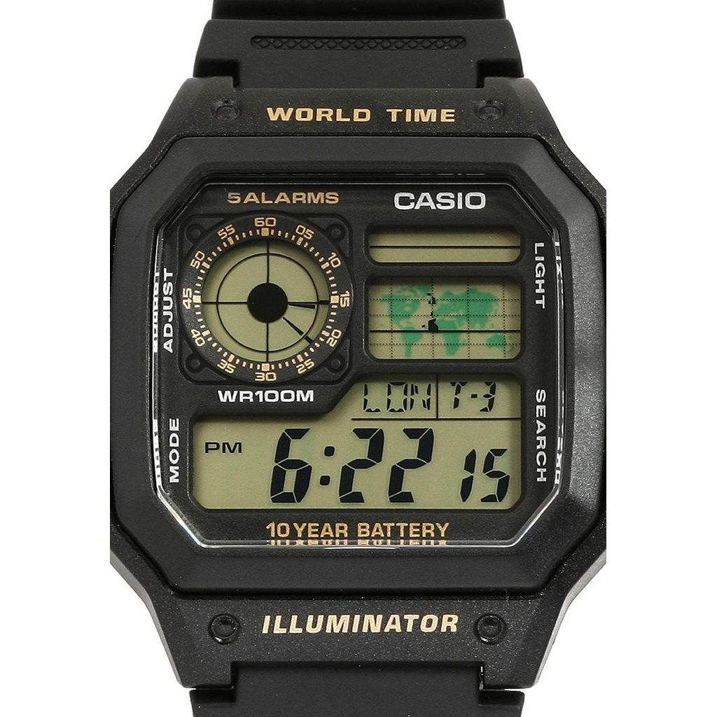 Casio AE-1200WH-1BVDF Digital Rubber Strap Watch For Men | Shopee Philippines