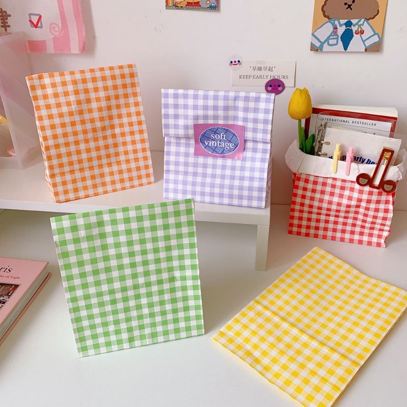 INS Candy Color Paper Bag Storage Bag for Wedding Birthday Xmas NewYear ...