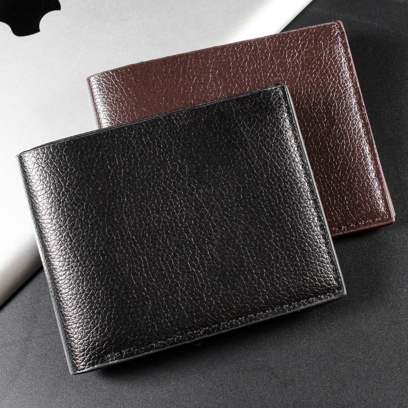 Men's Wallets Leather Solid Luxury Wallet Men Pu Leather Slim Bifold ...