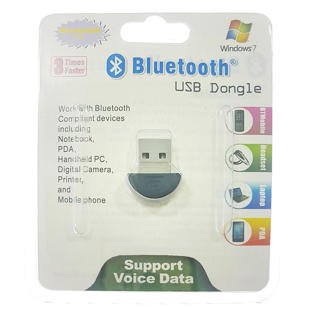 Mini Bluetooth USB 2.0 Wireless Dongle Adapter RETAIL PACK | Shopee ...