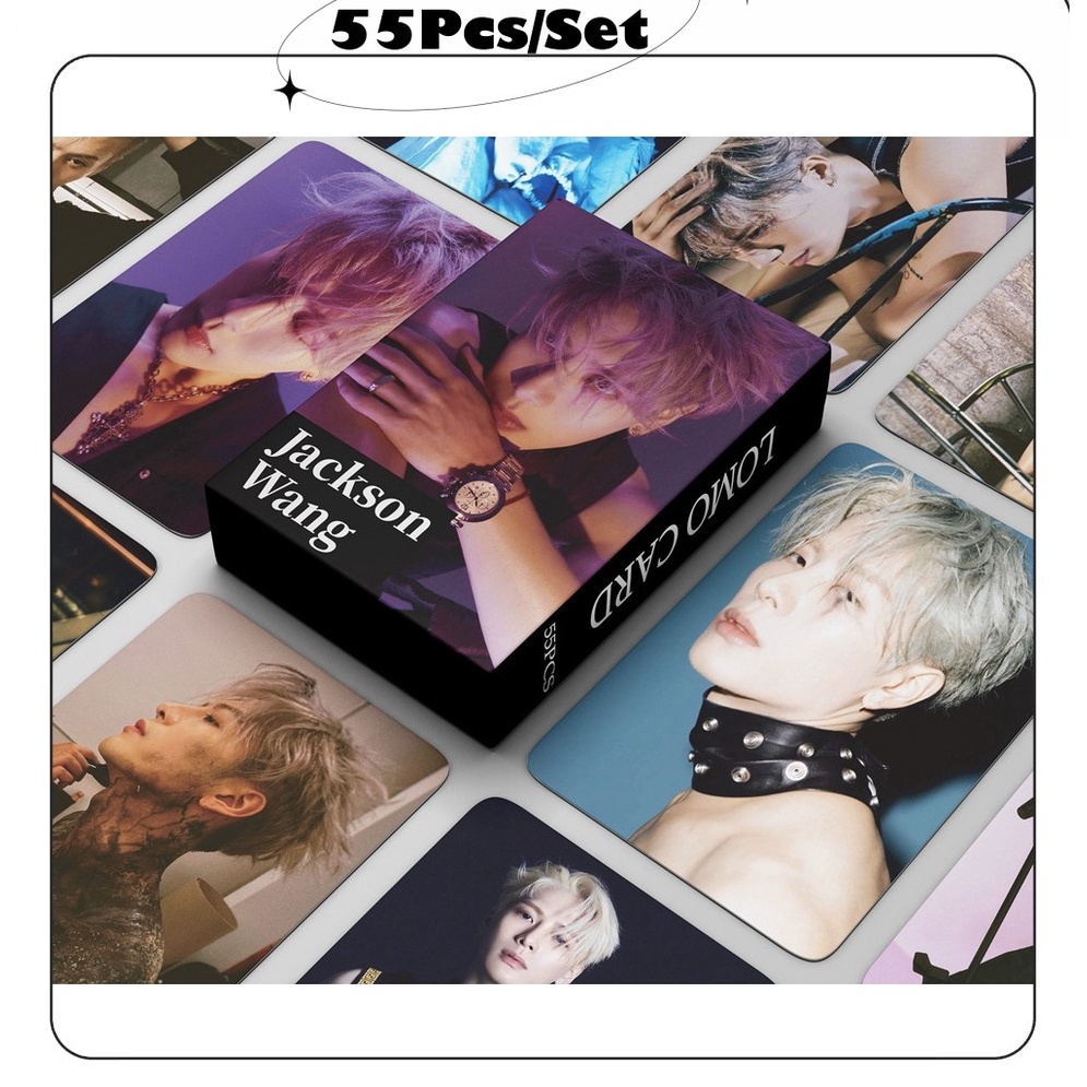 DPP-55Pcs/Set Kpop Photocards GOT7 JACKSON WANG Collection Album Cruel ...