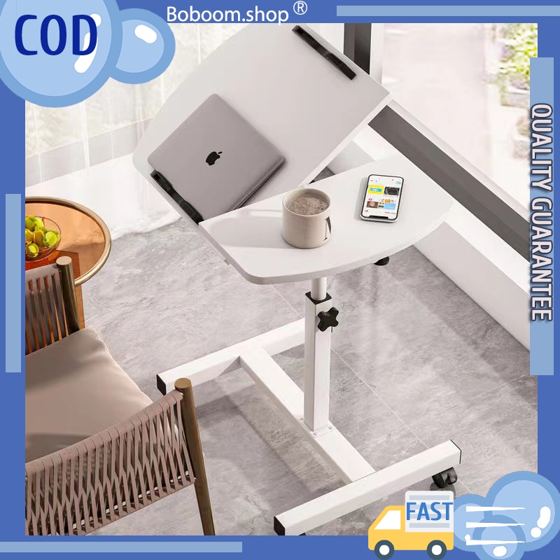 ♬COD♬ Adjustable Foldable Laptop Table Mobile Desk with Wheels Home ...