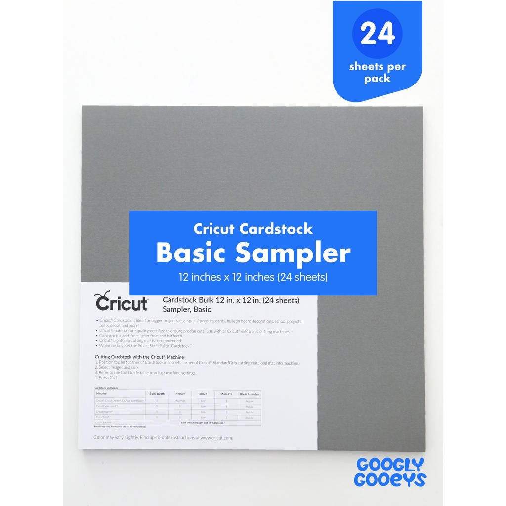 Cricut Cardstock Basic Sampler 12x12 | Cake Topper Crafting Crafts ...