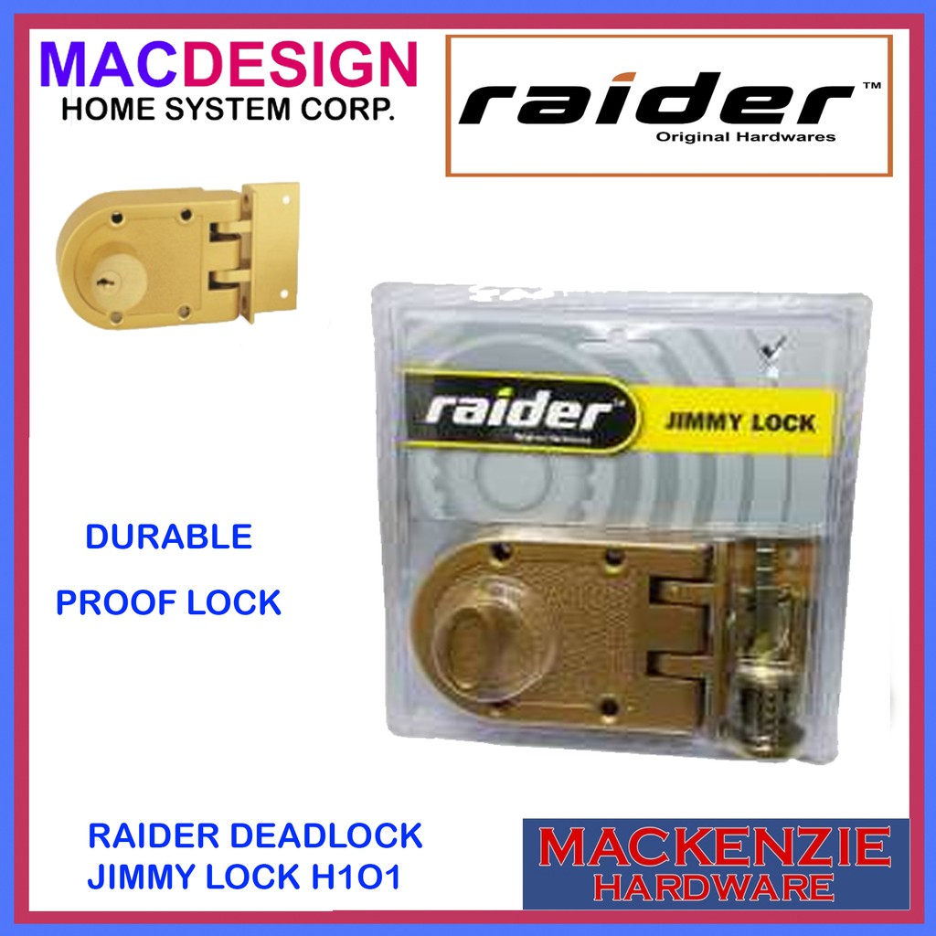 RAIDER H101 DEADLOCK JIMMY LOCK JIMMY PROOF LOCK | Shopee Philippines