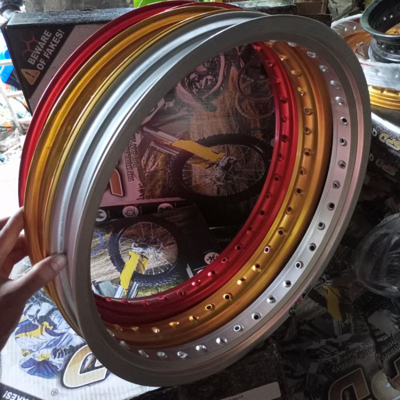 Rim 1.60-17 (SPD) AVAILABLE COLORS: Black, RED ,SILVER & Gold) 1pc ...