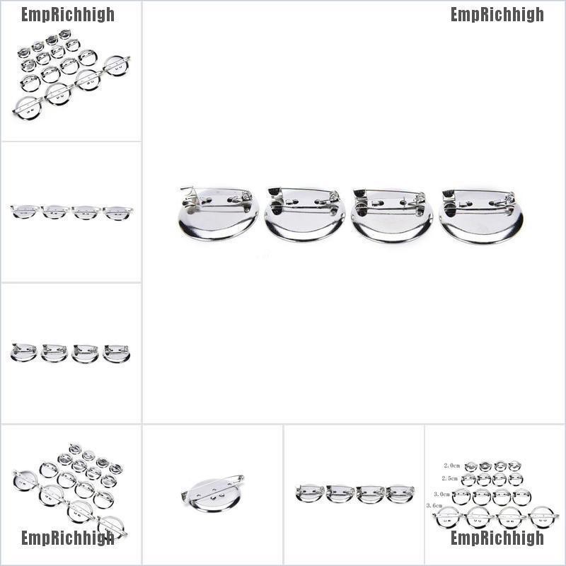 QrhYK 10pcs Silver Plated Back Brooch Pin Findings DIY Supply Safety ...