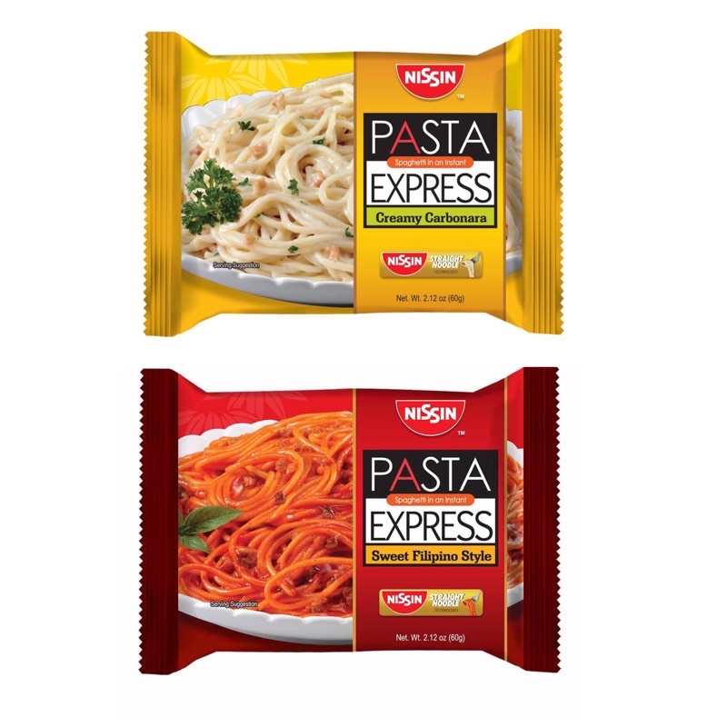 Nissin Pasta Express Creamy Carbonara /Sweet Filipino Style (60g ...